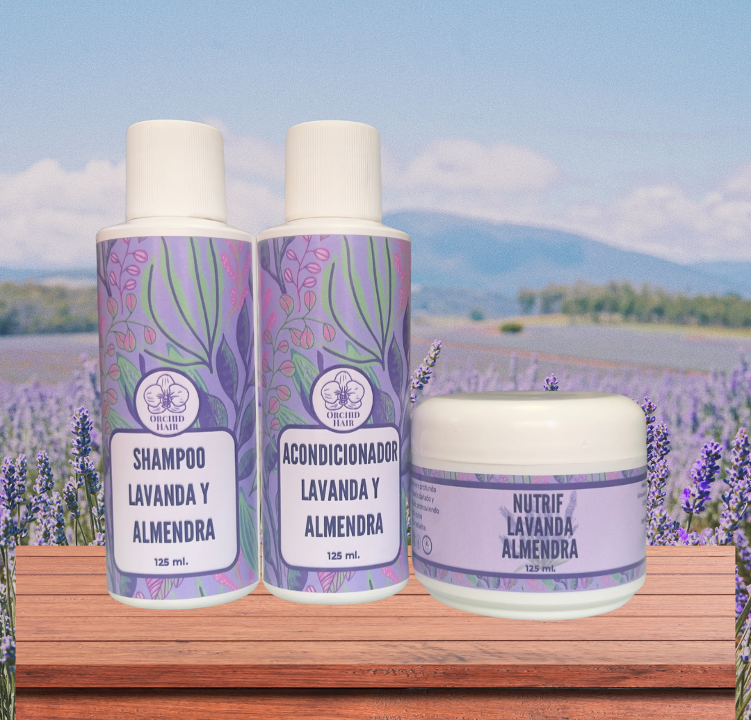 Kit Lavanda y Almendra 125ml – Orchid Suplidora de Belleza